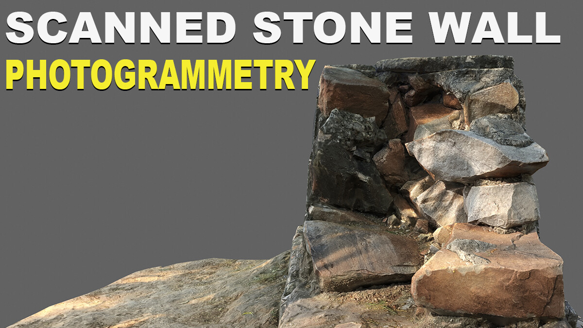 ArtStation - Stone Wall Low Poly | Game Assets