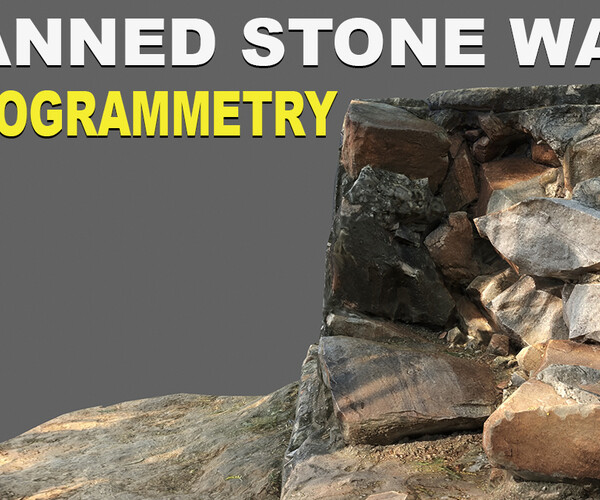 ArtStation - Stone Wall Low Poly | Game Assets