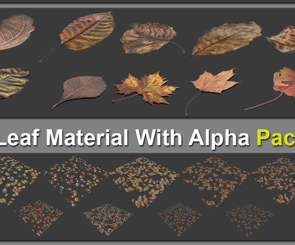 ArtStation - 20 Leaf Material With Alpha Pack | Resources