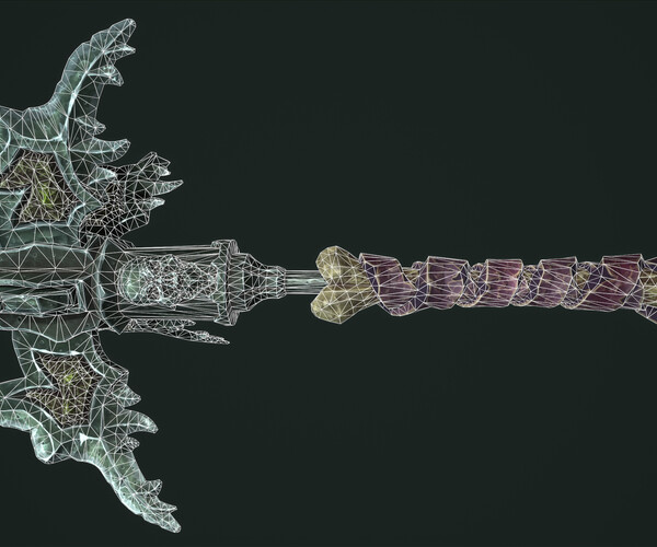 ArtStation - Undead mace | Game Assets