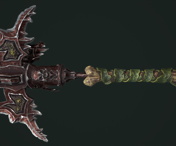ArtStation - Undead mace | Game Assets