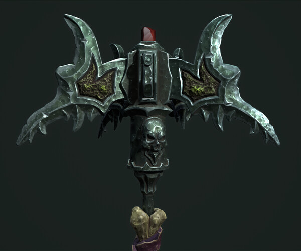 ArtStation - Undead mace | Game Assets