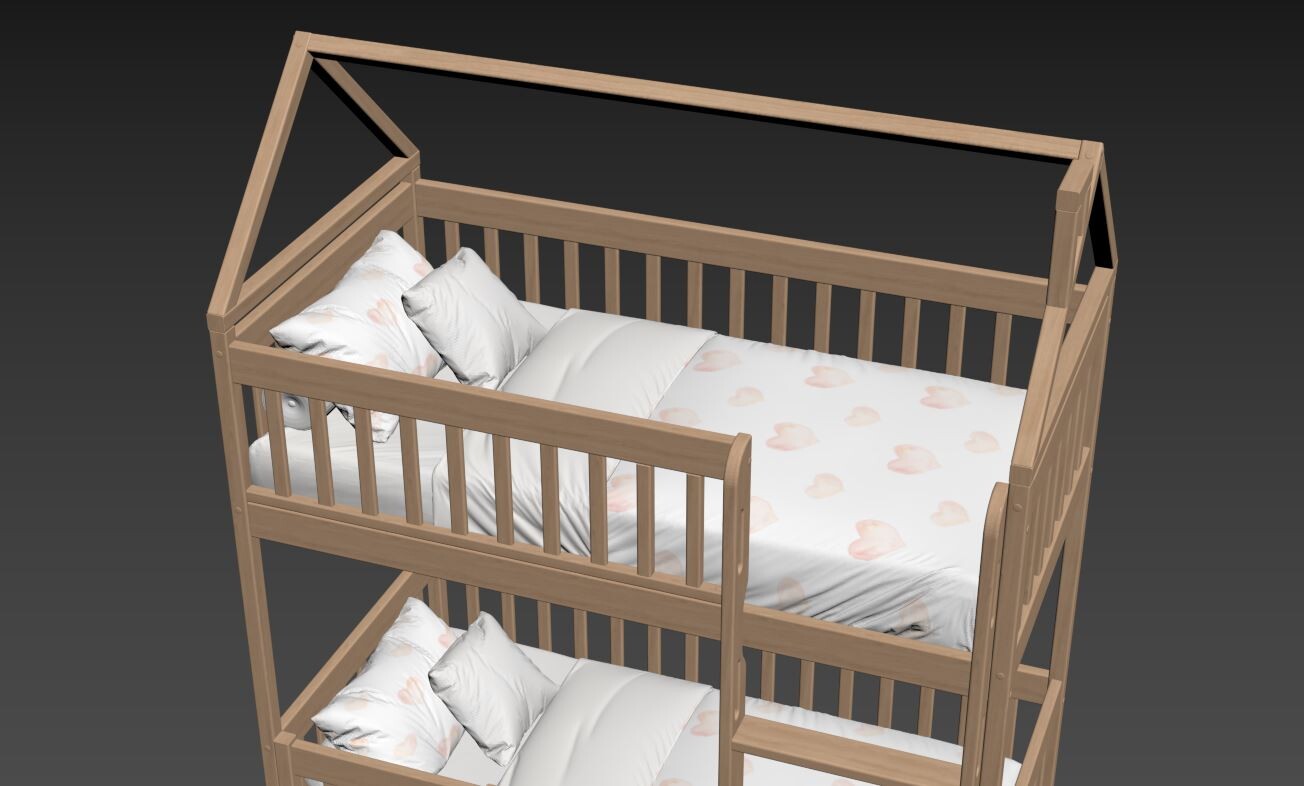 ArtStation - Bunk bed 3D model | Resources