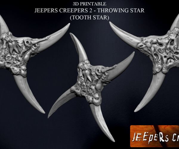 ArtStation - 3D PRINTABLE JEEPERS CREEPERS 2 THROWING STAR SHURIKEN ...