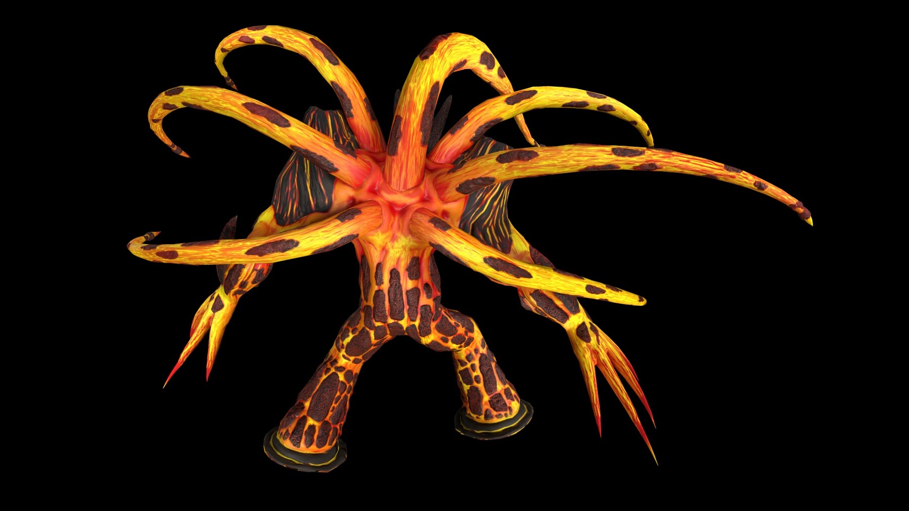 ArtStation - Low-poly model of the character Lava Creature | Game Assets