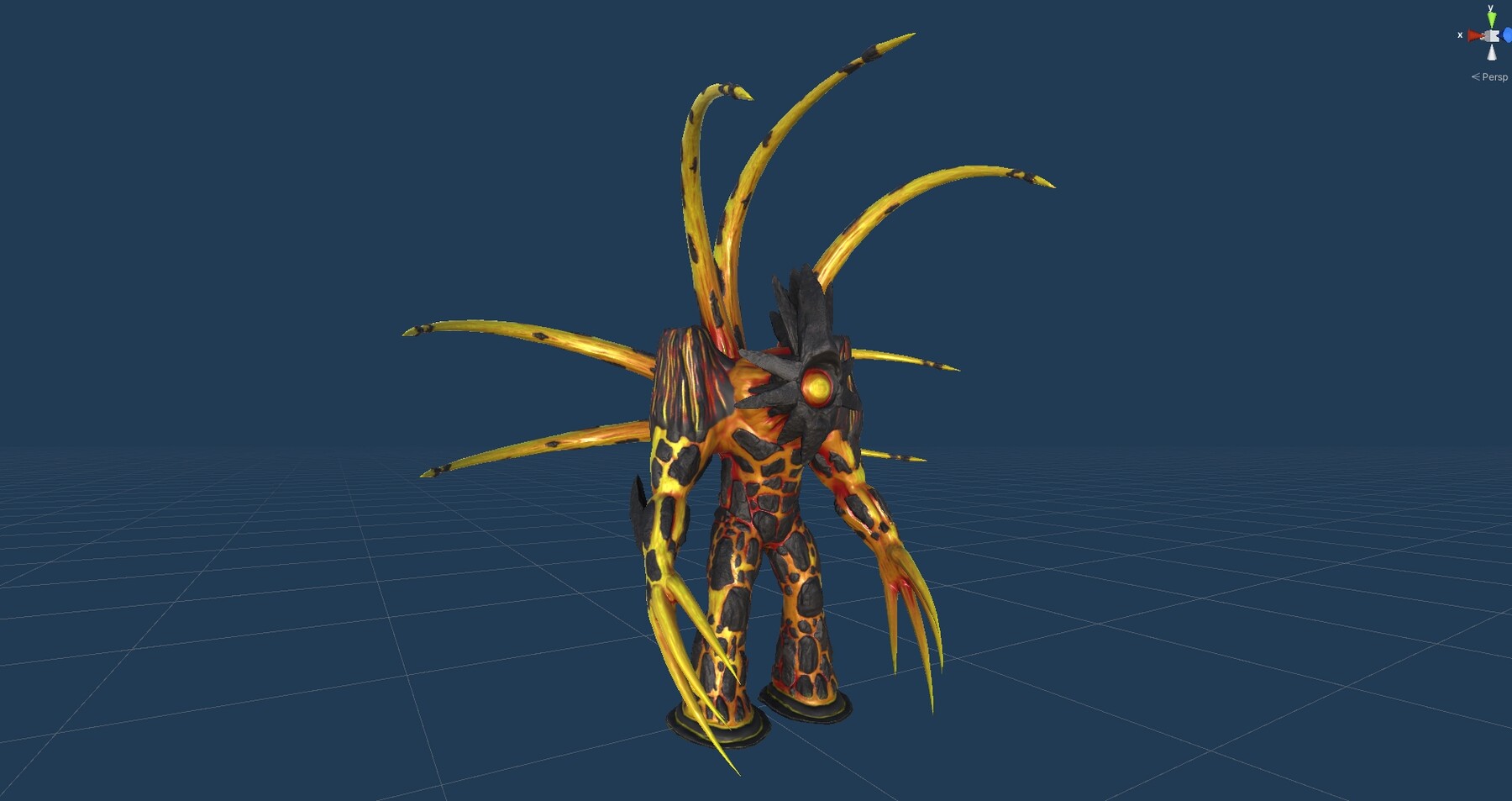 ArtStation - Low-poly model of the character Lava Creature | Game Assets