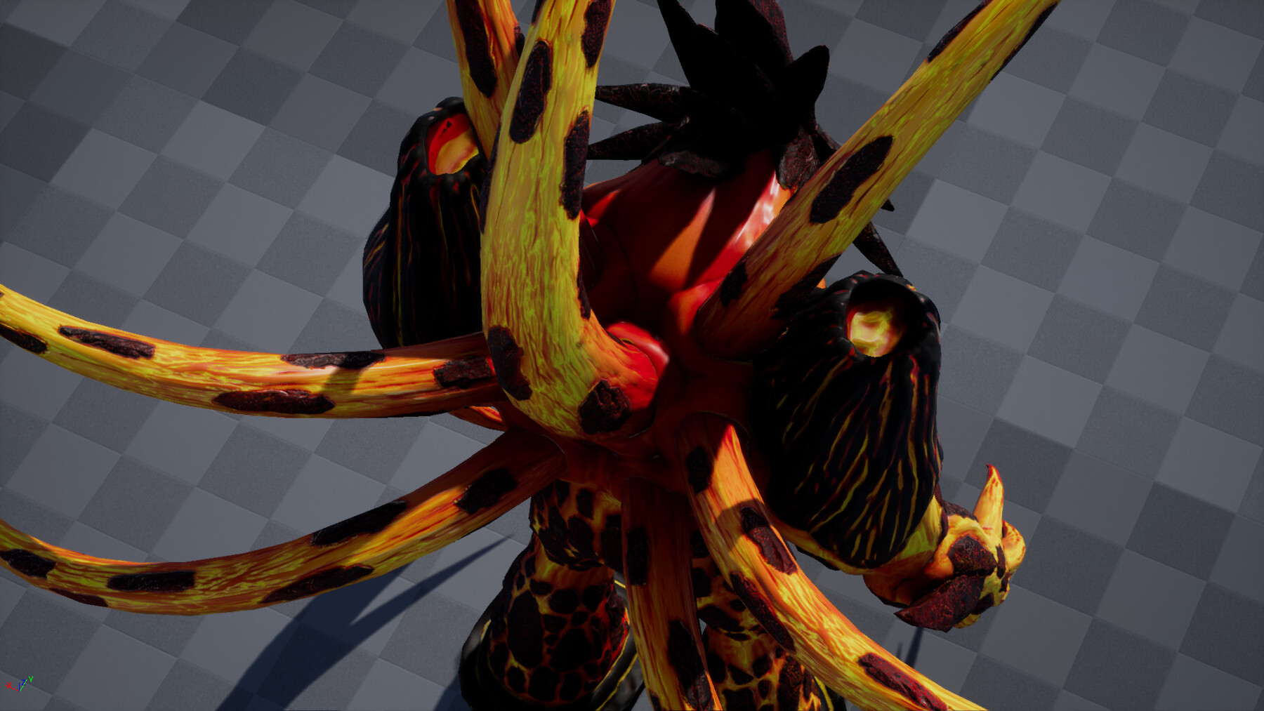 ArtStation - Low-poly model of the character Lava Creature | Game Assets