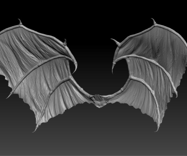 ArtStation - High-poly mode Demon Wings | Resources