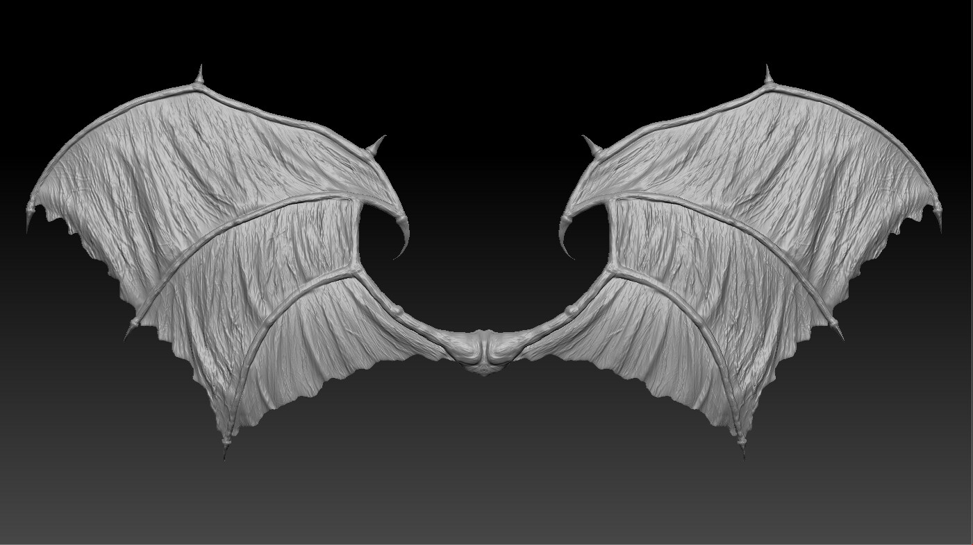 ArtStation - High-poly mode Demon Wings | Resources