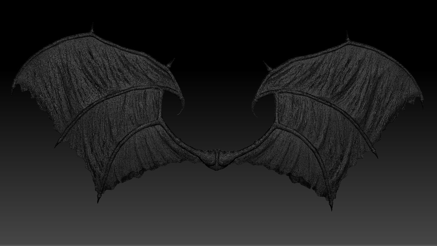 ArtStation - High-poly mode Demon Wings | Resources