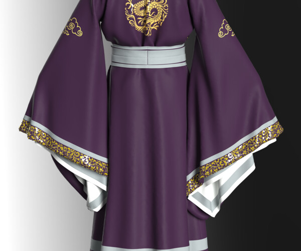 ArtStation - L/W/P Studio-Men's Hanfu of Qin and Han Dynasties - Flying ...