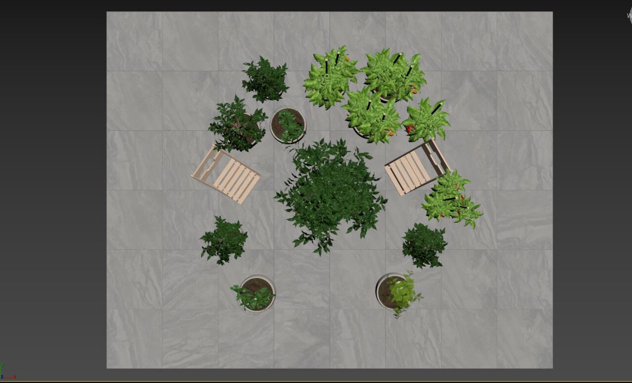 ArtStation - Greenhouse hexagon 3D model | Resources