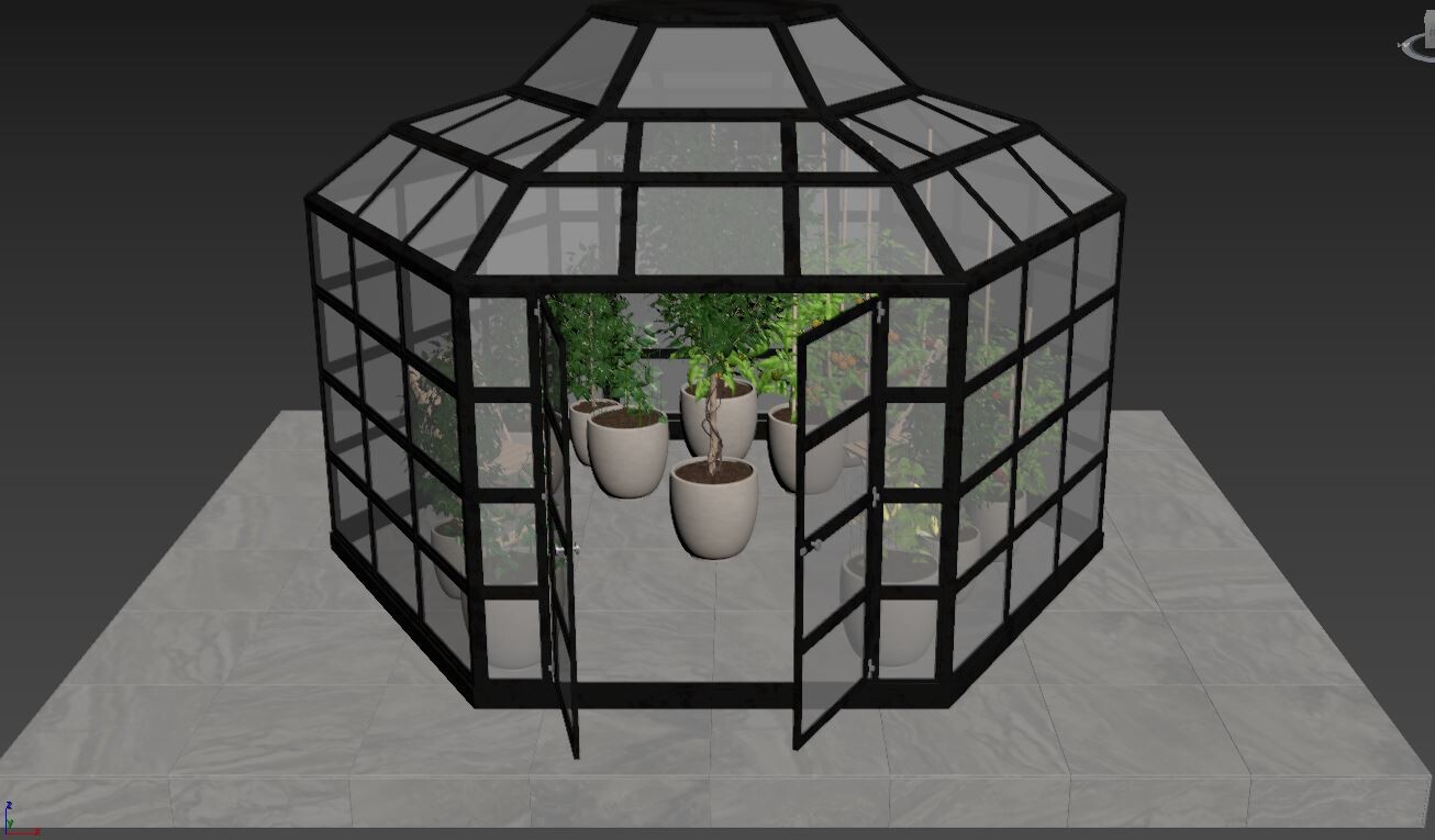 ArtStation - Greenhouse hexagon 3D model | Resources