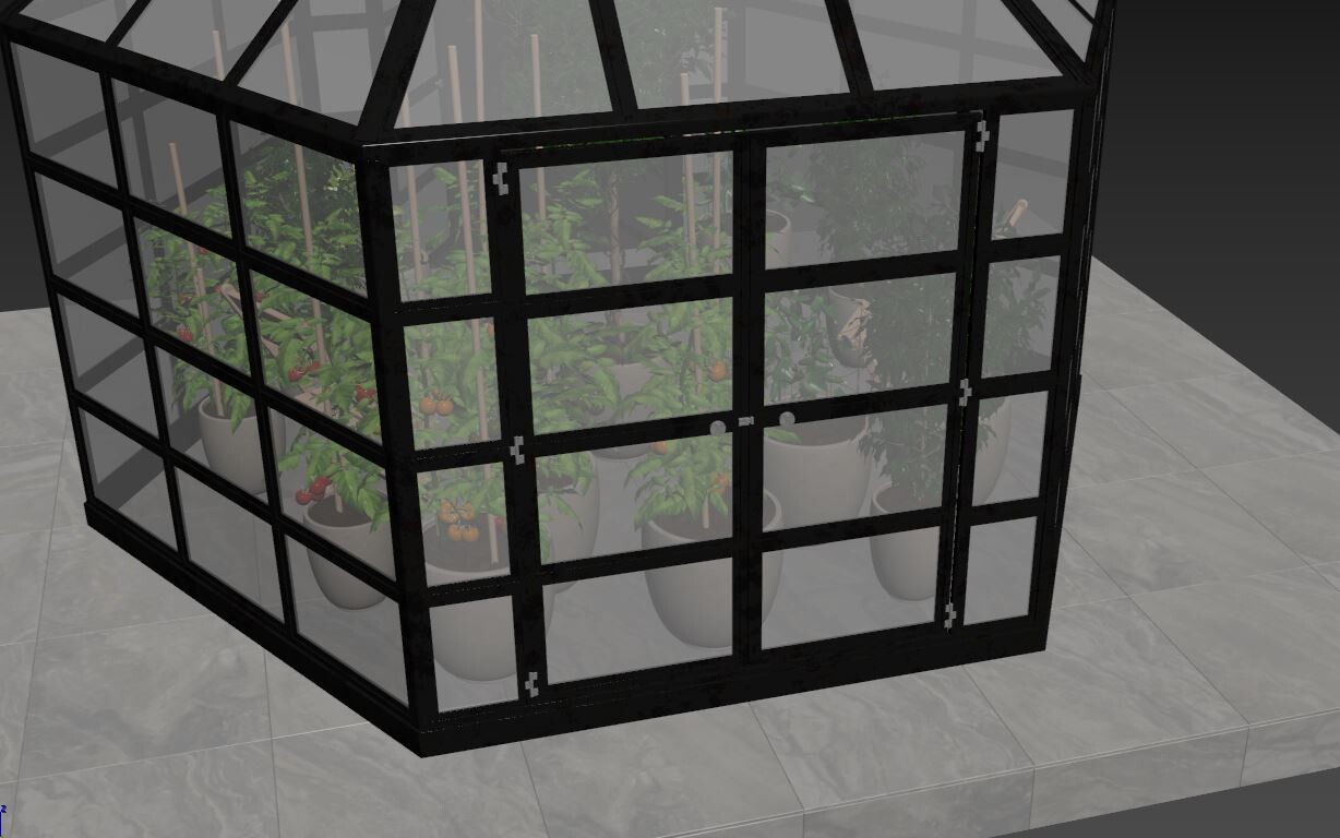 ArtStation - Greenhouse hexagon 3D model | Resources