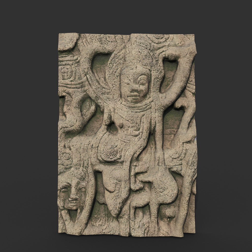 ArtStation - Low poly Ancient Khmer Temple Wall modular Ultra HD 16K ...