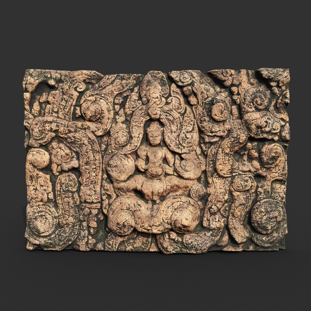 ArtStation - Low poly Ancient Khmer Temple Wall modular Ultra HD 16K ...