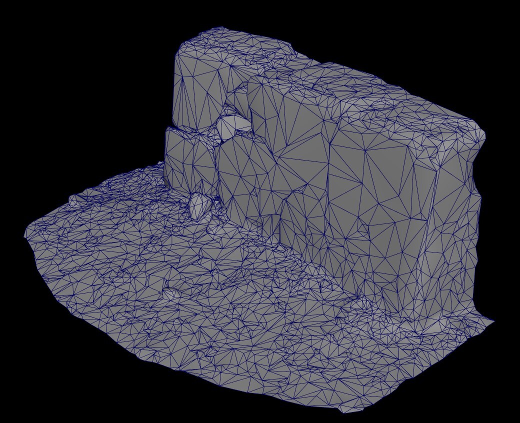 ArtStation - Broken Wall Low Poly | Game Assets