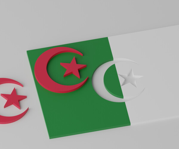 ArtStation - Islamic Muslim Countries Flags Collection 3D model | Resources