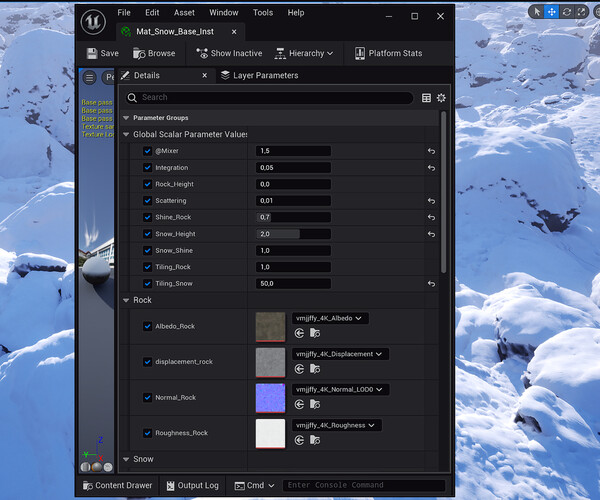 ArtStation - Snow Material Unreal Engine 5 /// | Resources