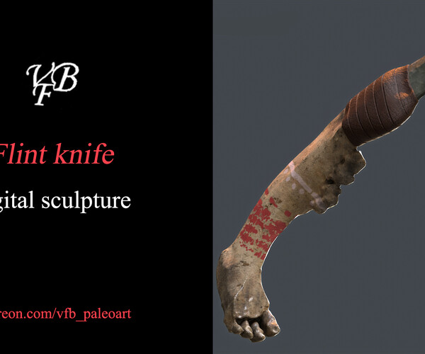 ArtStation - Flint knife for 3D printing | Resources
