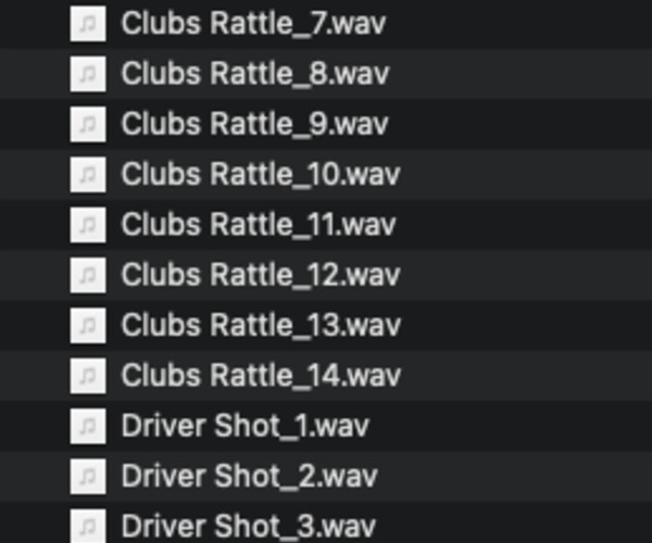 ArtStation - Golf Sound Effects | Game Assets