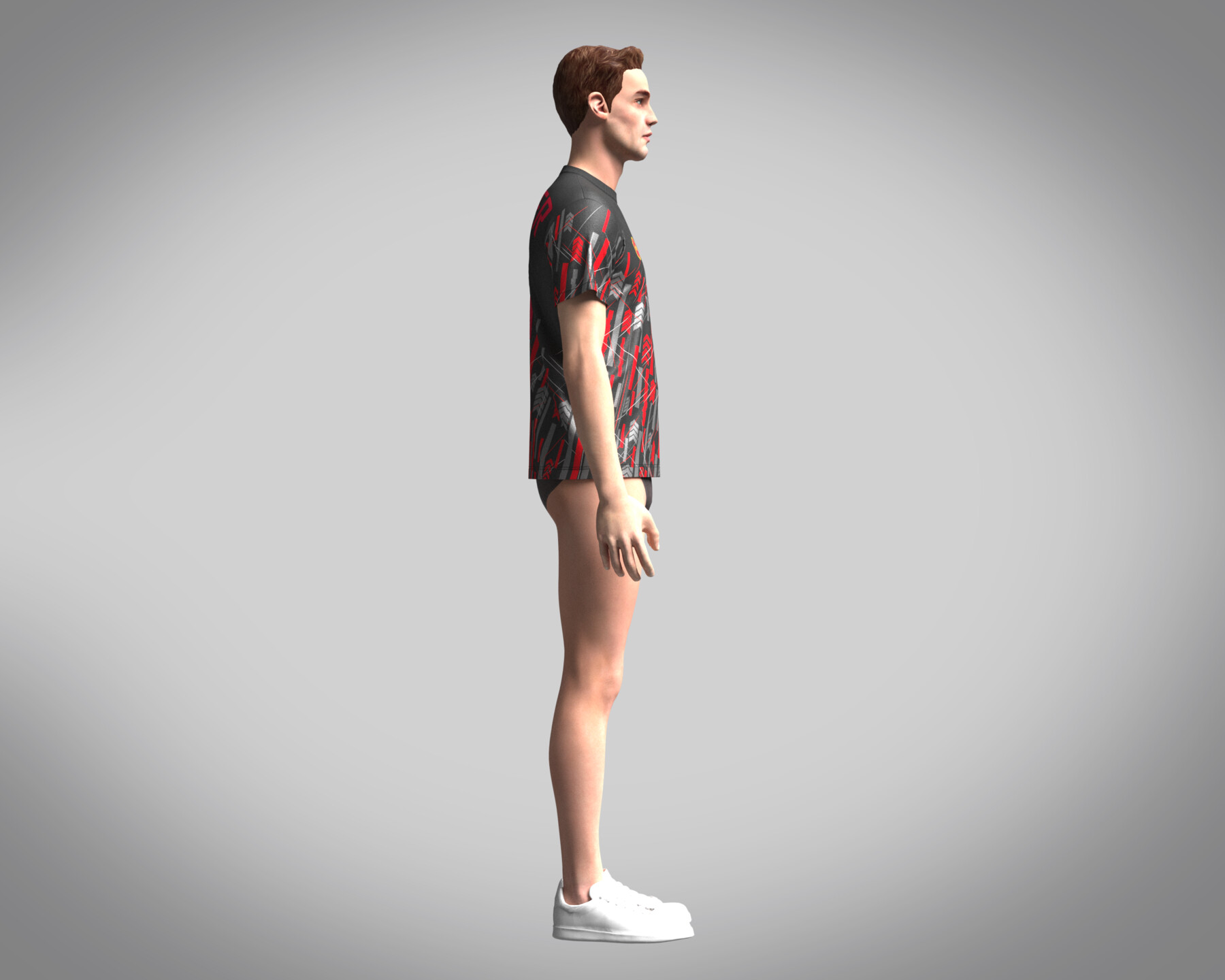 ArtStation - Soccer Red Print Jersey Player-11 | Resources