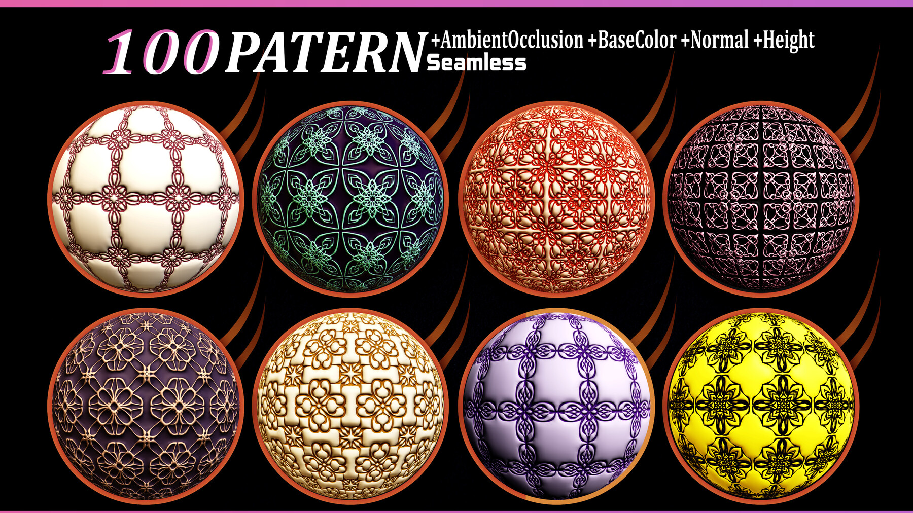 ArtStation - 100 Pattern Seamless 4K (Normal+Height+Texture) vol.2 ...