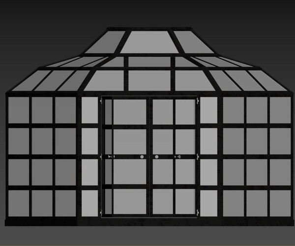 ArtStation - Greenhouse hexagon 3D model | Resources