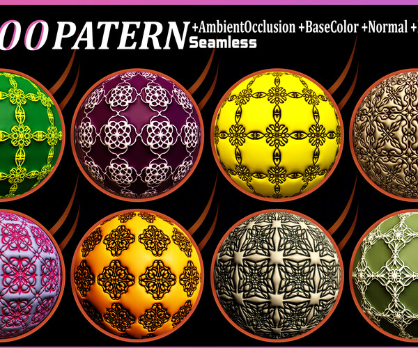 ArtStation - 100 Pattern Seamless 4K (Normal+Height+Texture) vol.2 ...