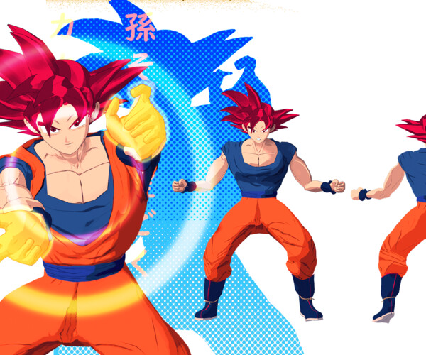 ArtStation - 3D Son Goku Rigged | Resources