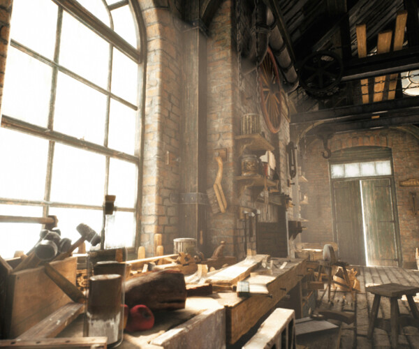 ArtStation - Carpenter's Workshop | Game Assets