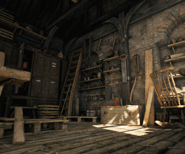 ArtStation - Carpenter's Workshop | Game Assets