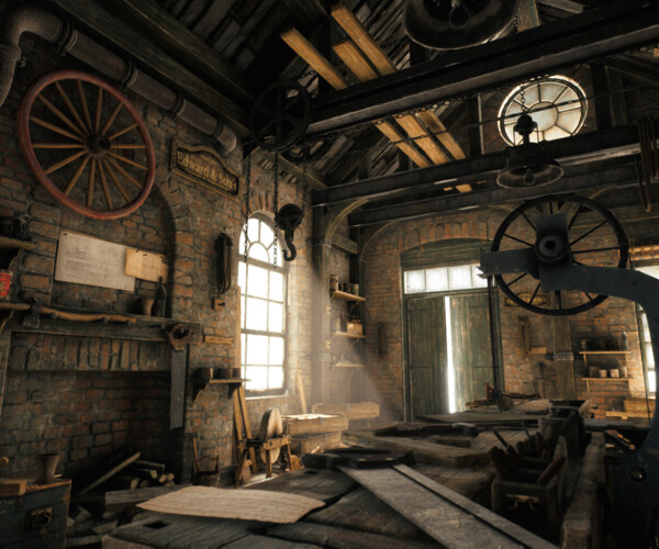 ArtStation - Carpenter's Workshop | Game Assets