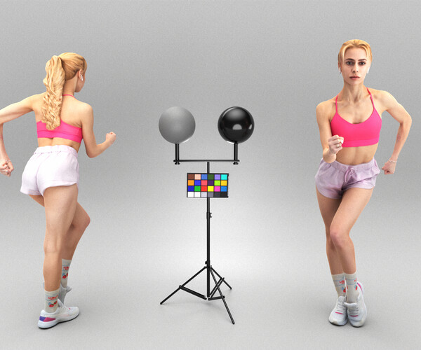 ArtStation - Sporty young woman doing workout 373 | Game Assets