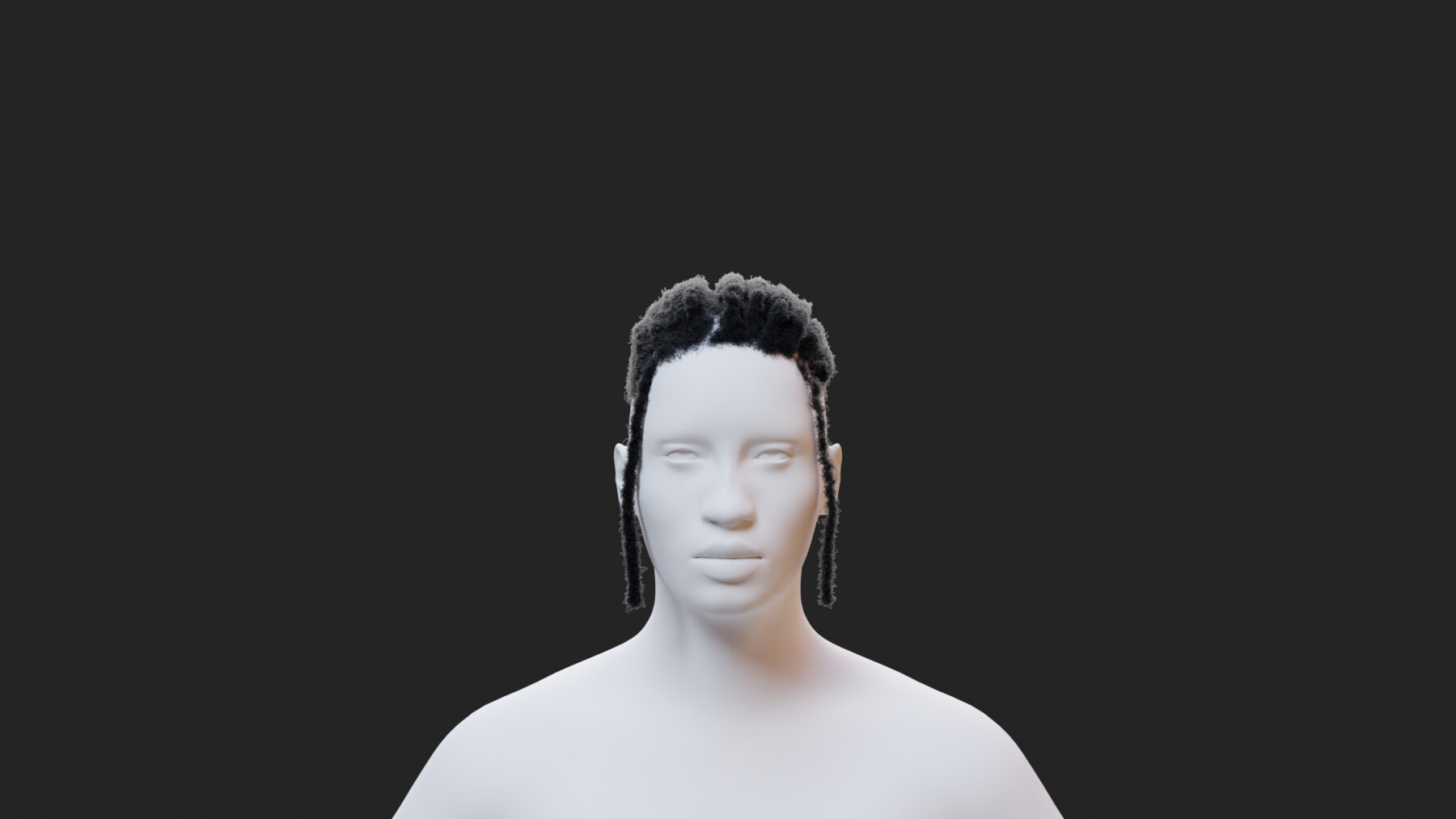 ArtStation - Dreads Ponytail with Fade Hair | Game Assets