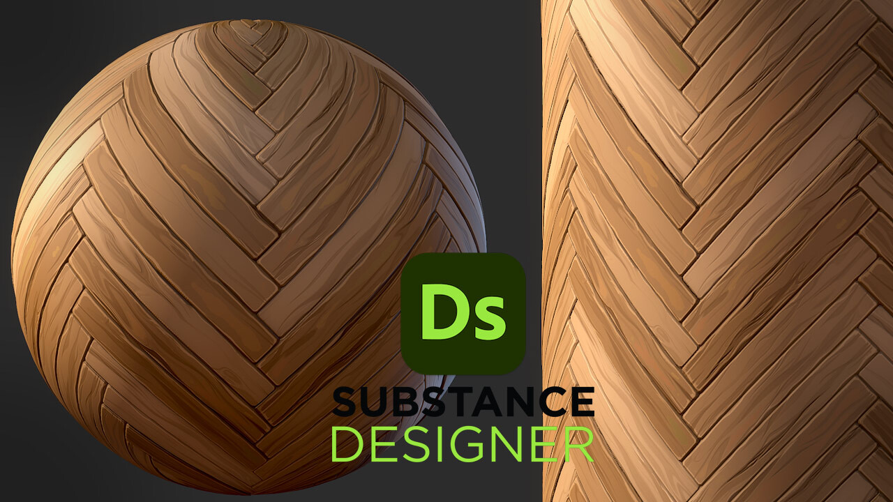 ArtStation - Stylized Wood Parquet - Substance 3D Designer | Game Assets