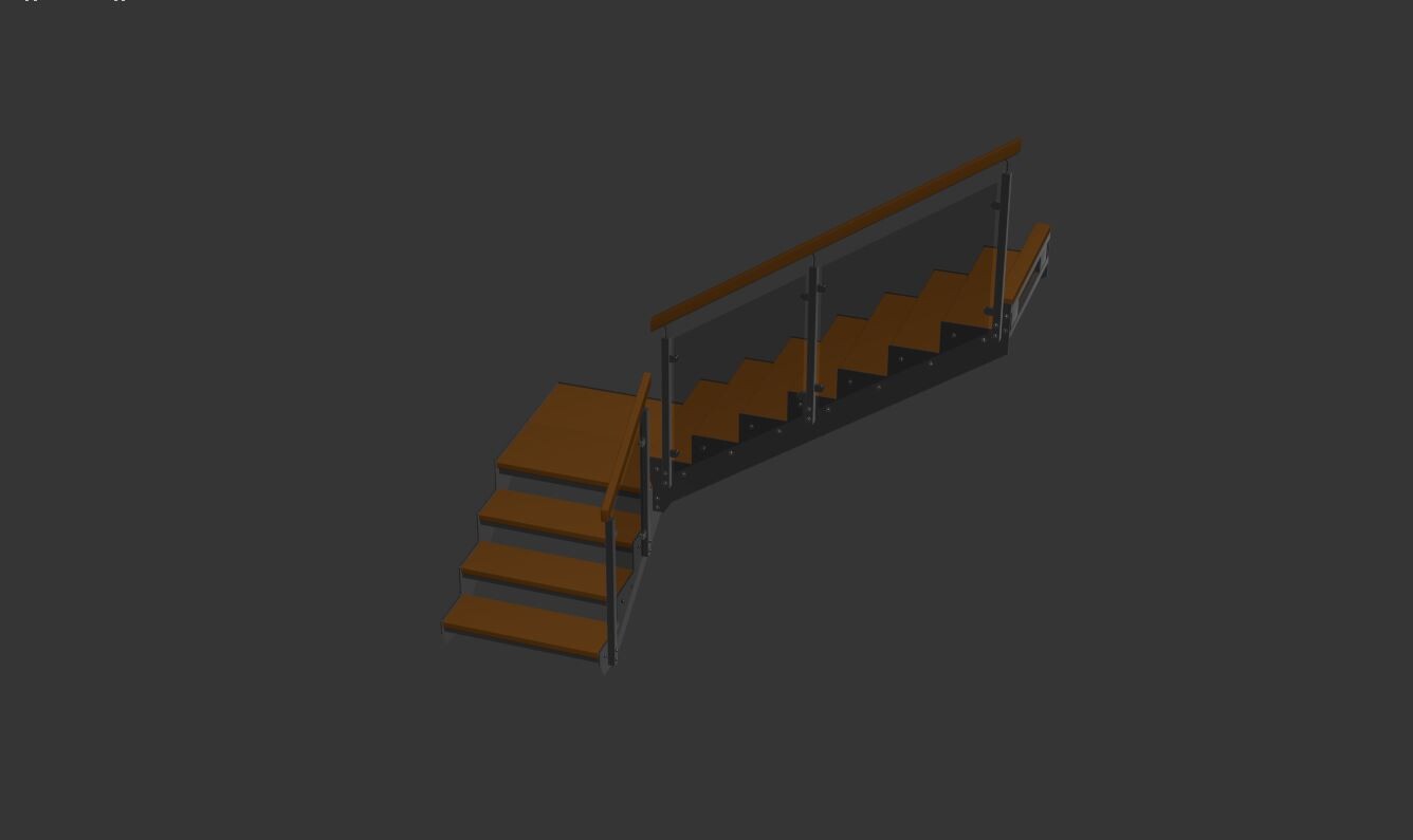 ArtStation - Stair metal 3D model | Resources