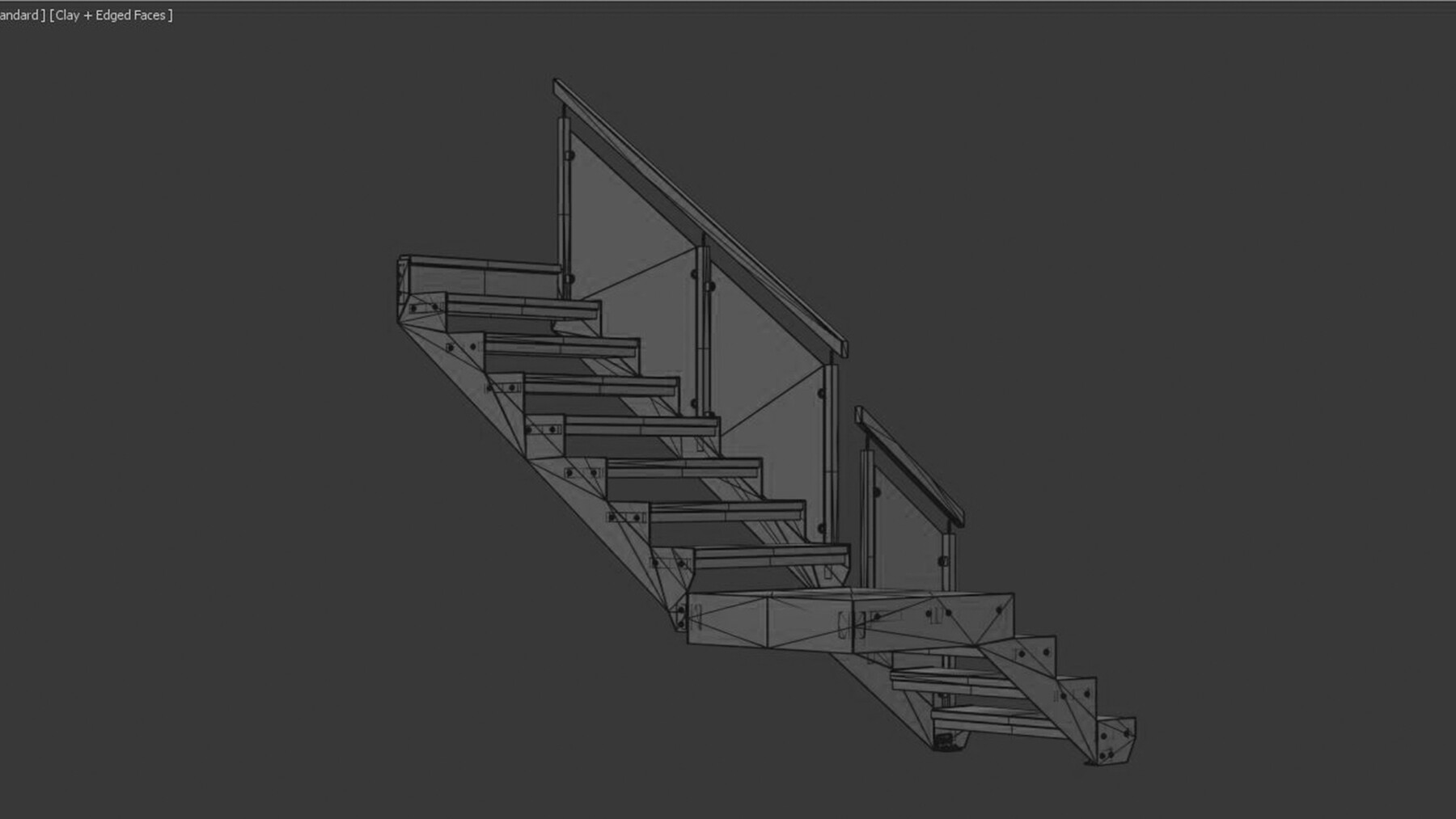 ArtStation - Stair metal 3D model | Resources