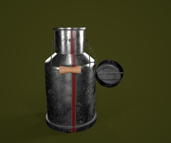 ArtStation - Small milk can | Game Assets