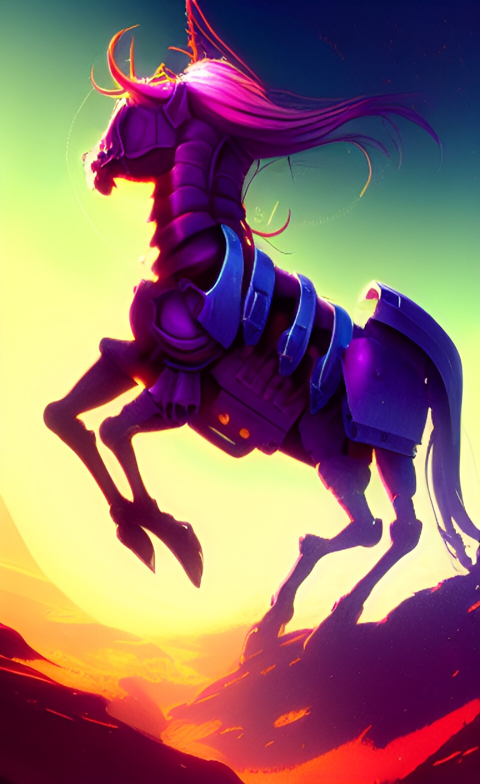 ArtStation - 821 bio mecha stalion horse 2900-jpg pack wombo art | Artworks