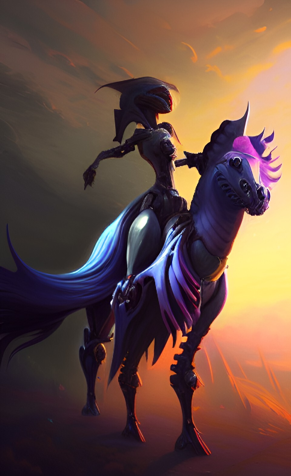 ArtStation - 821 bio mecha stalion horse 2900-jpg pack wombo art | Artworks