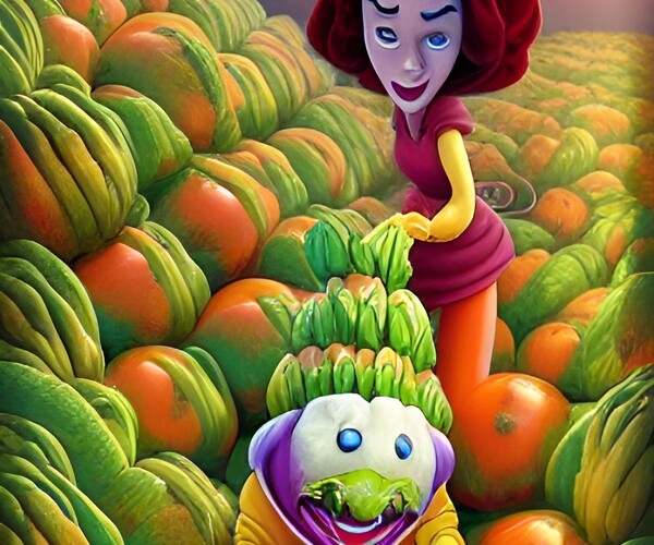 ArtStation - Disney characters as vegetables 1400-jpg pack wombo art ...