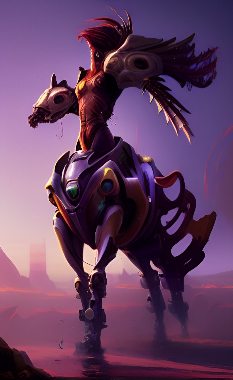 ArtStation - 821 bio mecha stalion horse 2900-jpg pack wombo art | Artworks