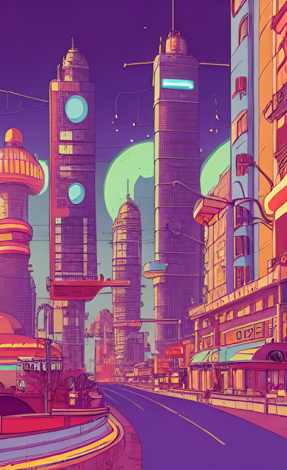 ArtStation - 834 Futurama city-2700-jpg pack wombo art | Artworks
