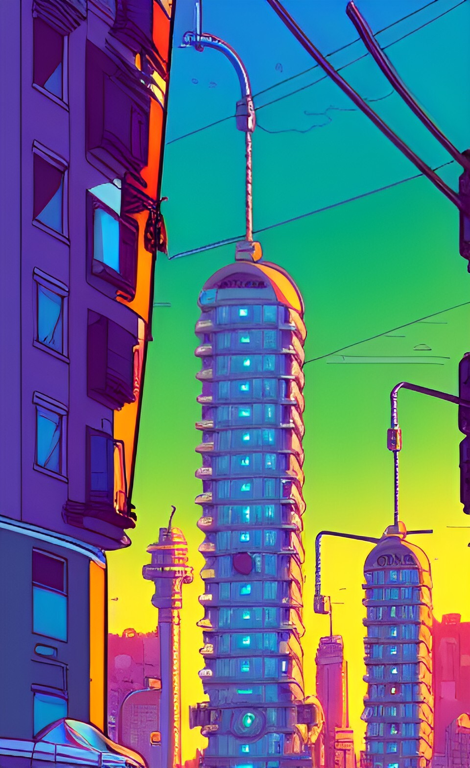 ArtStation - 834 Futurama city-2700-jpg pack wombo art | Artworks