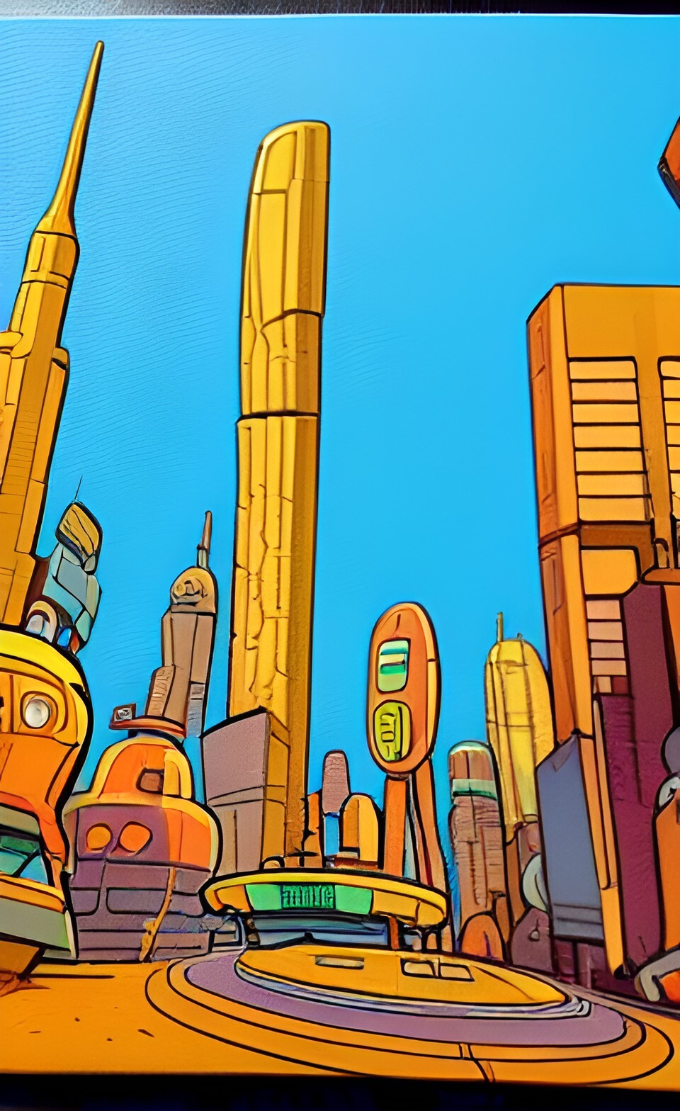 ArtStation - 834 Futurama city-2700-jpg pack wombo art | Artworks