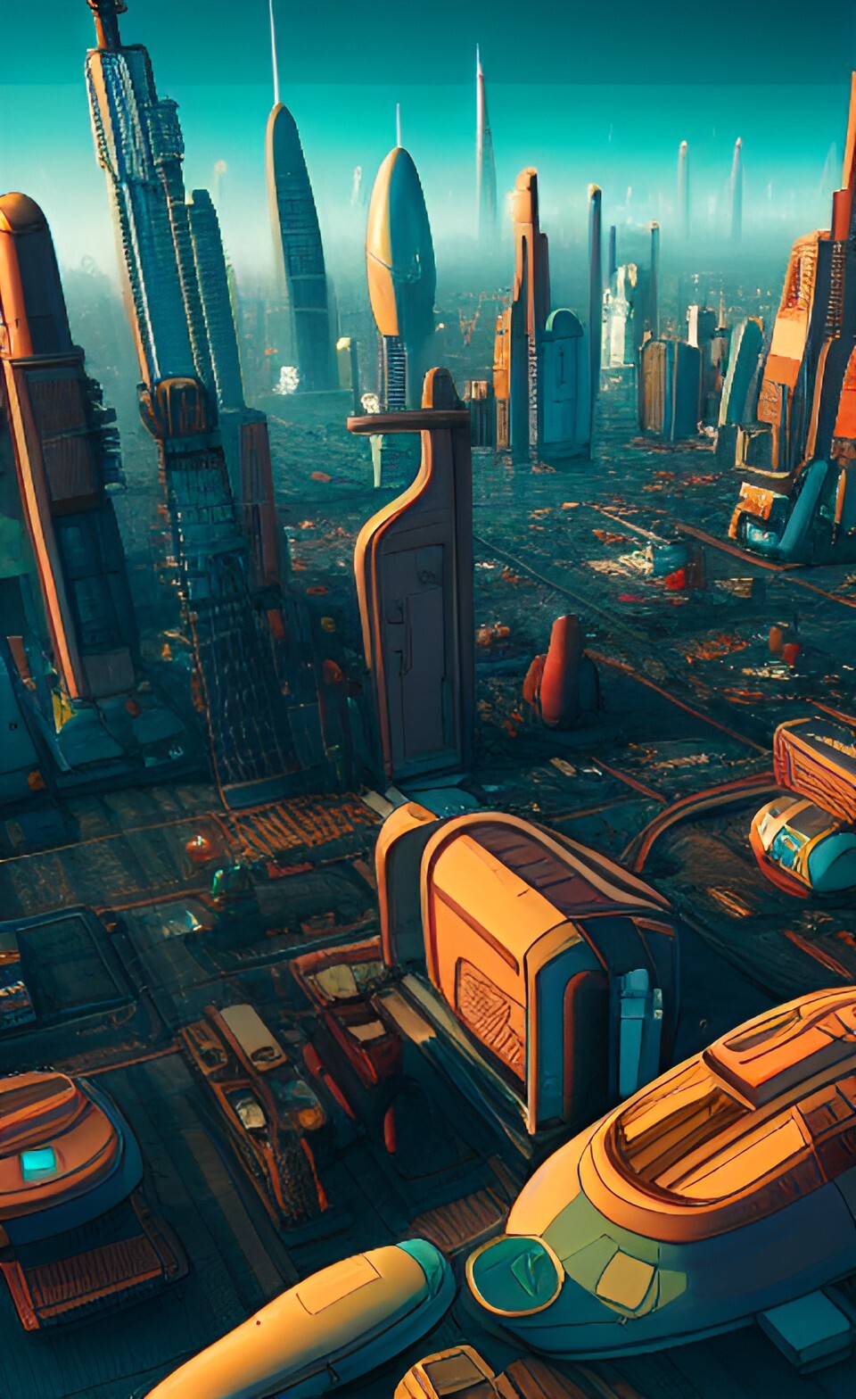 ArtStation - 834 Futurama city-2700-jpg pack wombo art | Artworks
