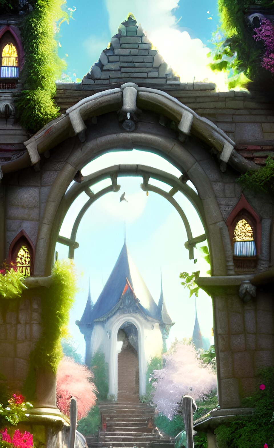 ArtStation - 832 Beautiful Large fantasy castle courtyard 900-jpg pack ...