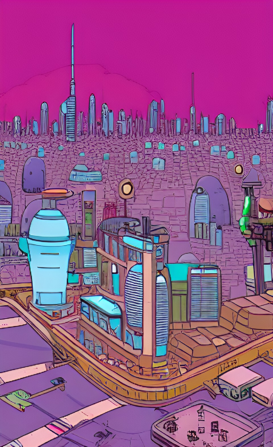 ArtStation - 834 Futurama city-2700-jpg pack wombo art | Artworks