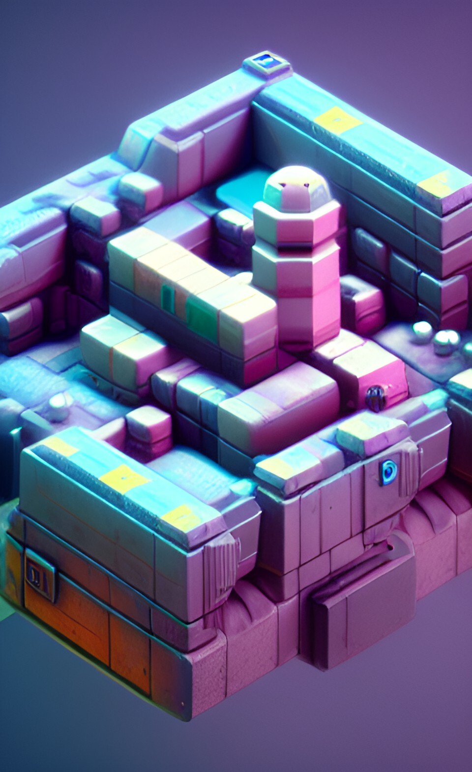 ArtStation - greeble isometric base-1600-jpg pack wombo art | Game Assets